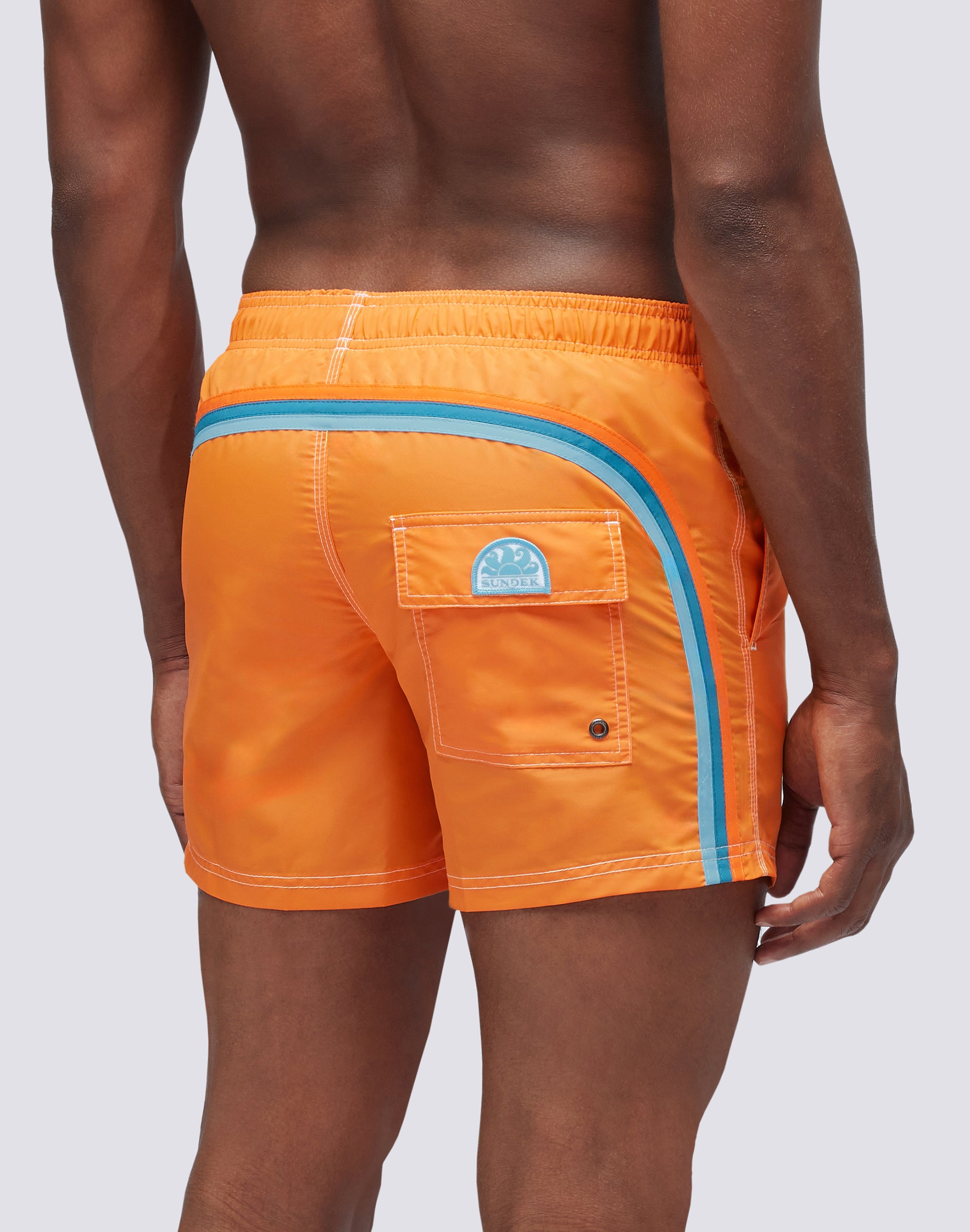 Sundek ICONIC TAFFETA STRETCH WAIST SWIM TRUNKS m504bdta100-a1701 – SUNDEK