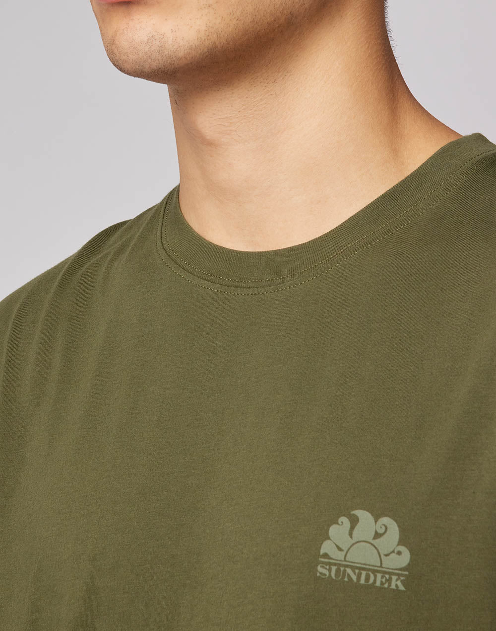 Sundek crew neck t-shirt with logo M129TEJ78OT-30200 – SUNDEK